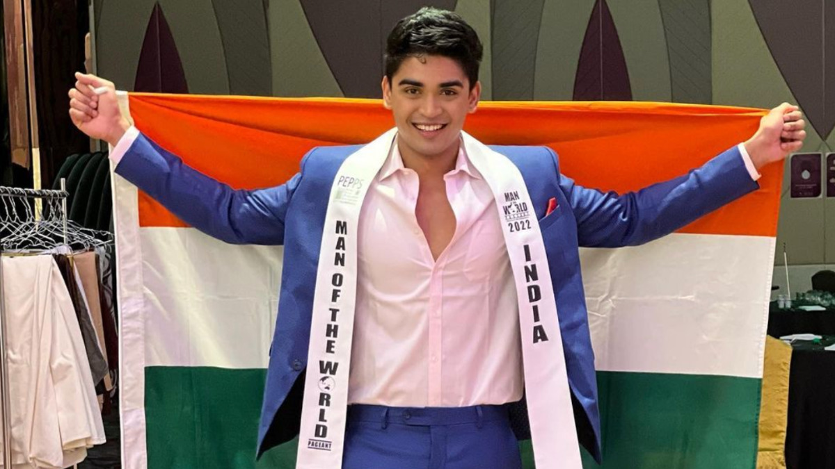 Aditya Khurana becomes first Indian to win "Man of the World" pageant ...