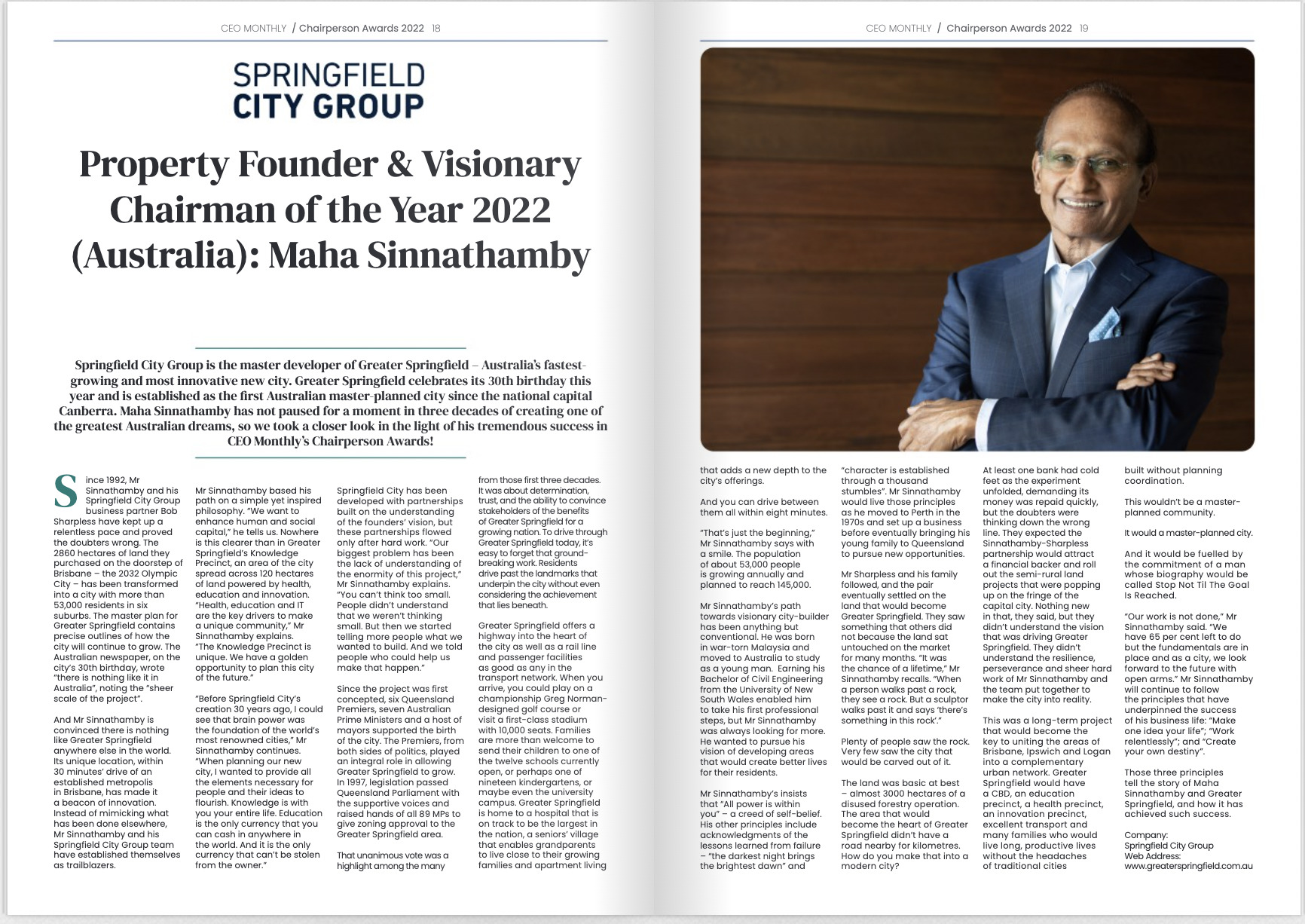 He is well-known as the visionary behind the multi-award winning master ...