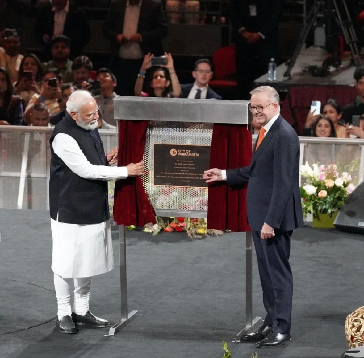 Australia’s first ‘Little India’ unveiled by Indian PM Narendra Modi to ...