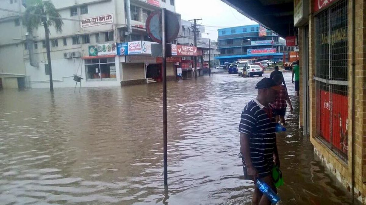 Flash floods wreak havoc as heavy rain batters Fiji - The Australia Today
